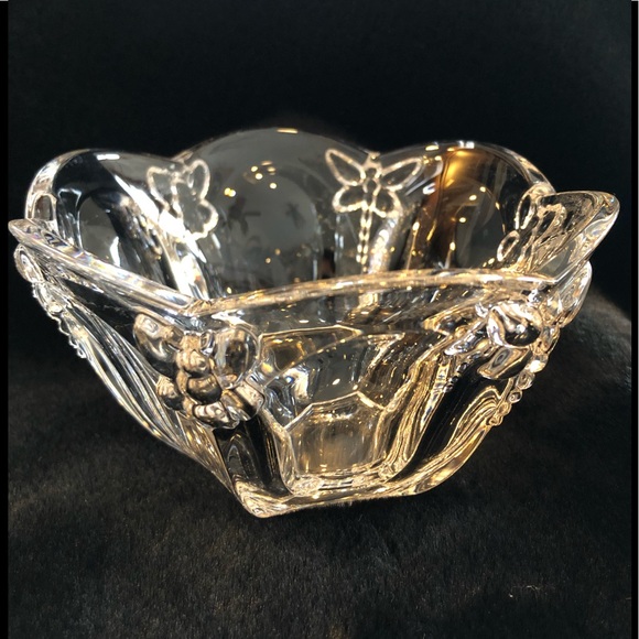 Lenox | Accents | Lenox Glass Bowl With Dragonflies And Butterflies ...